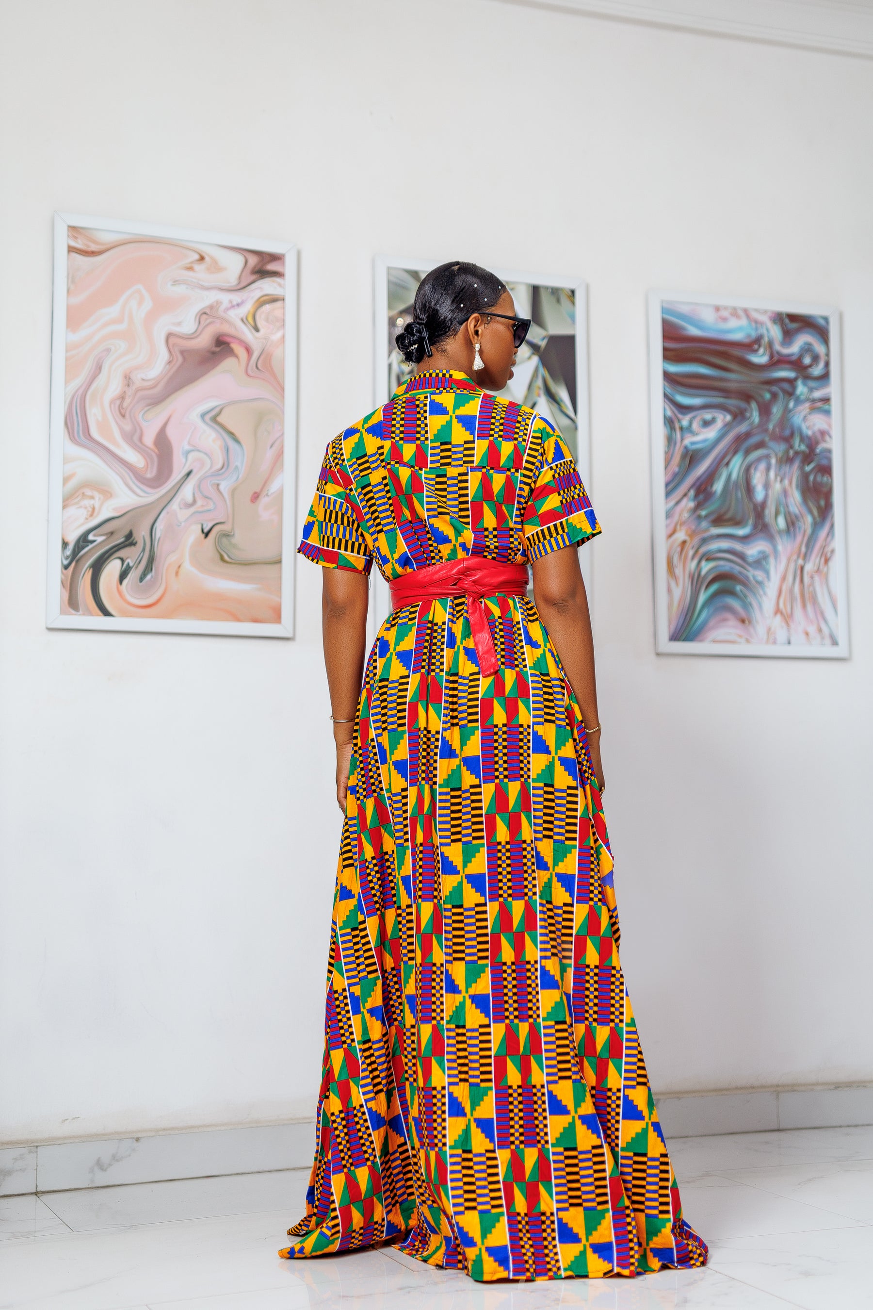 Ezeagu Kaftan Maxi Dress – Obioma Fashion- Buy African Print